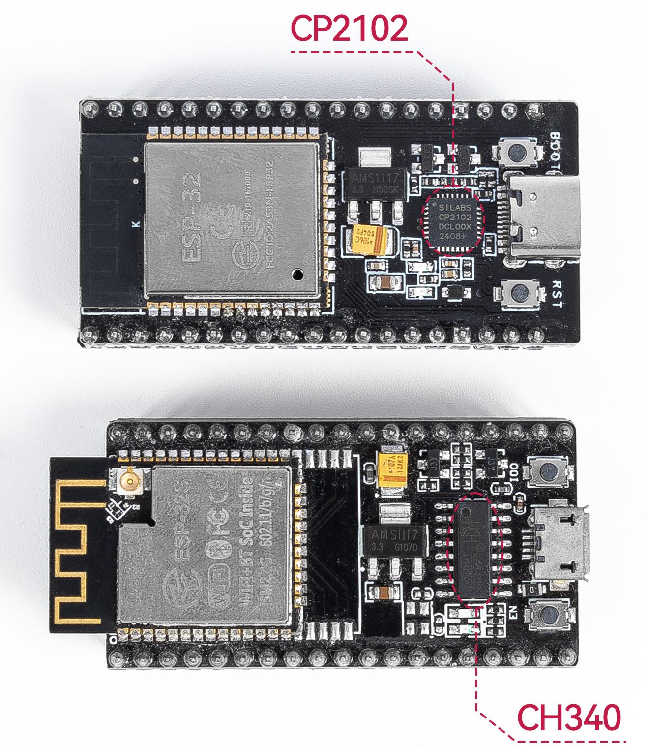 ESP32用ドライバを手動でインストールする — SunFounder ESP32 Starter Kit ドキュメント