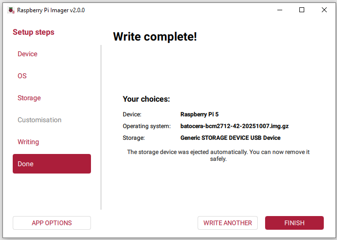 Installing the Batocera OS — SunFounder Pironman 5 documentation